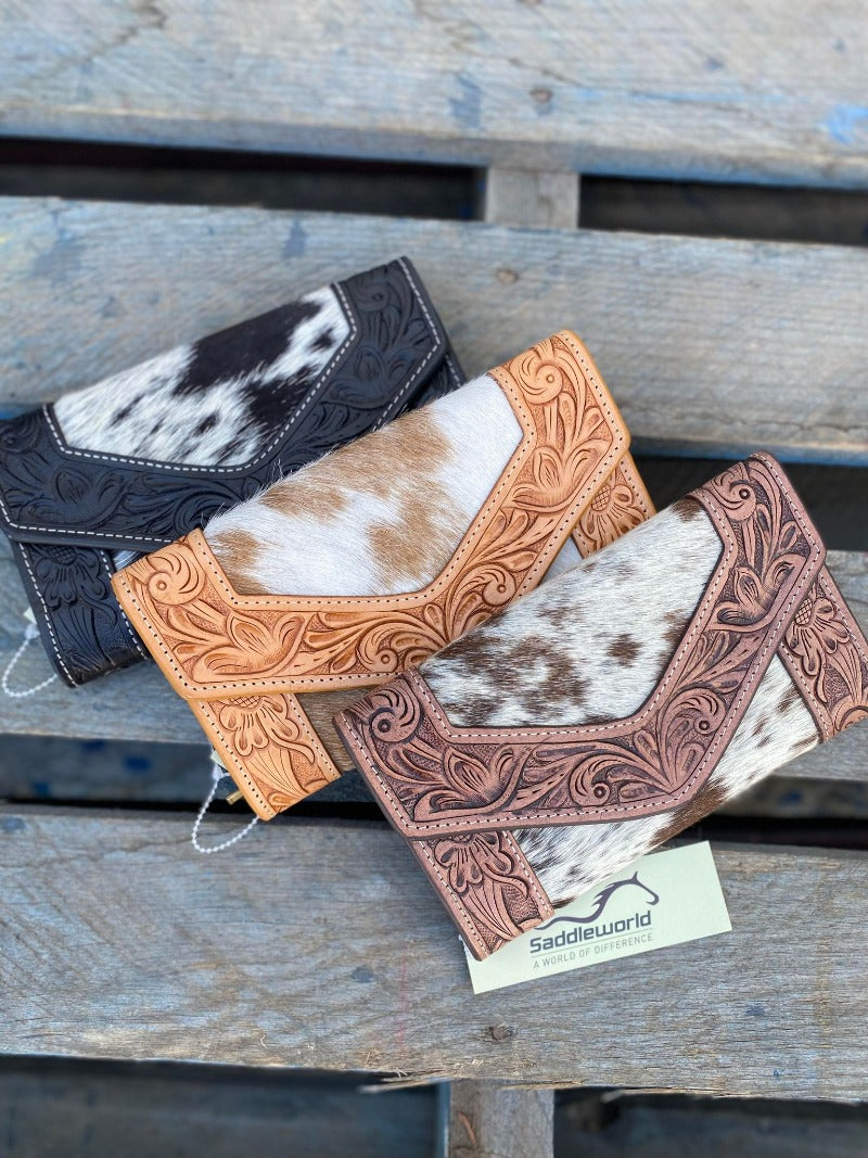 Trifold Cowhide &Tooled Leather Wallet (AW26) – Gympie Saddleworld ...