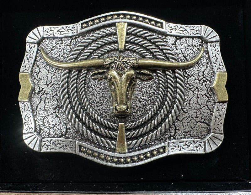 Montana Silversmiths Belt Buckle Ropin Ready Long Horn – Gympie ...