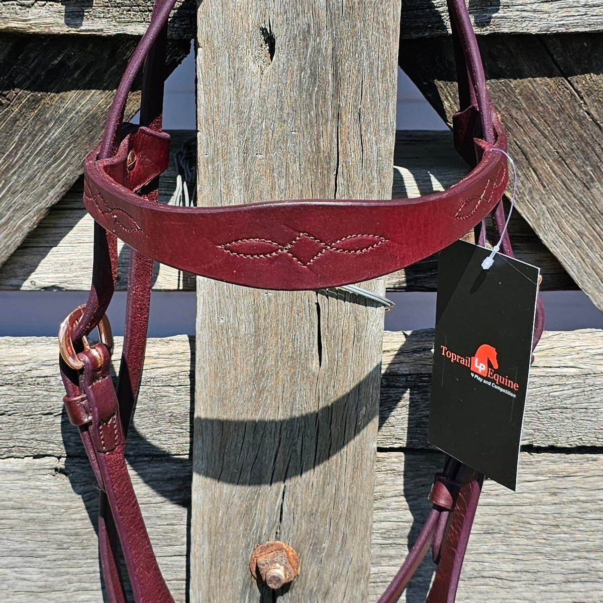 Toprail Equine Bridle Latigo leather with Rolled Leather Quick Change ...