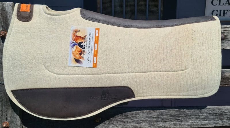 Toprail Contoured Show Pad with Leather Wear Pads – Gympie Saddleworld ...