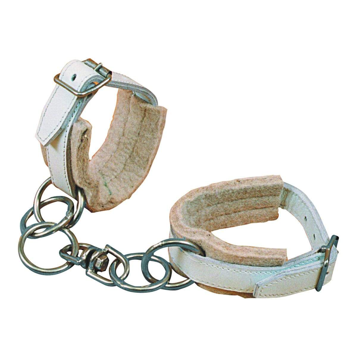 Eureka Chrome Leather Hobbles with Chains – Gympie Saddleworld ...